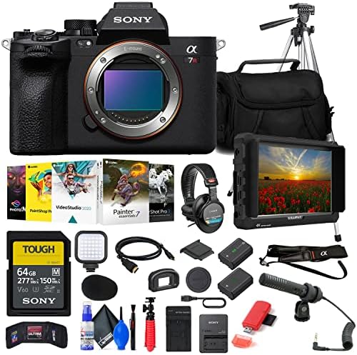 Amazon.com : Sony a7R V Mirrorless Camera (ILCE7RM5/B) + 4K Monitor ...