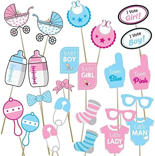 GRAND SHOP Baby Shower Photo Booth Props Set of 26 : Amazon.in: Home ...