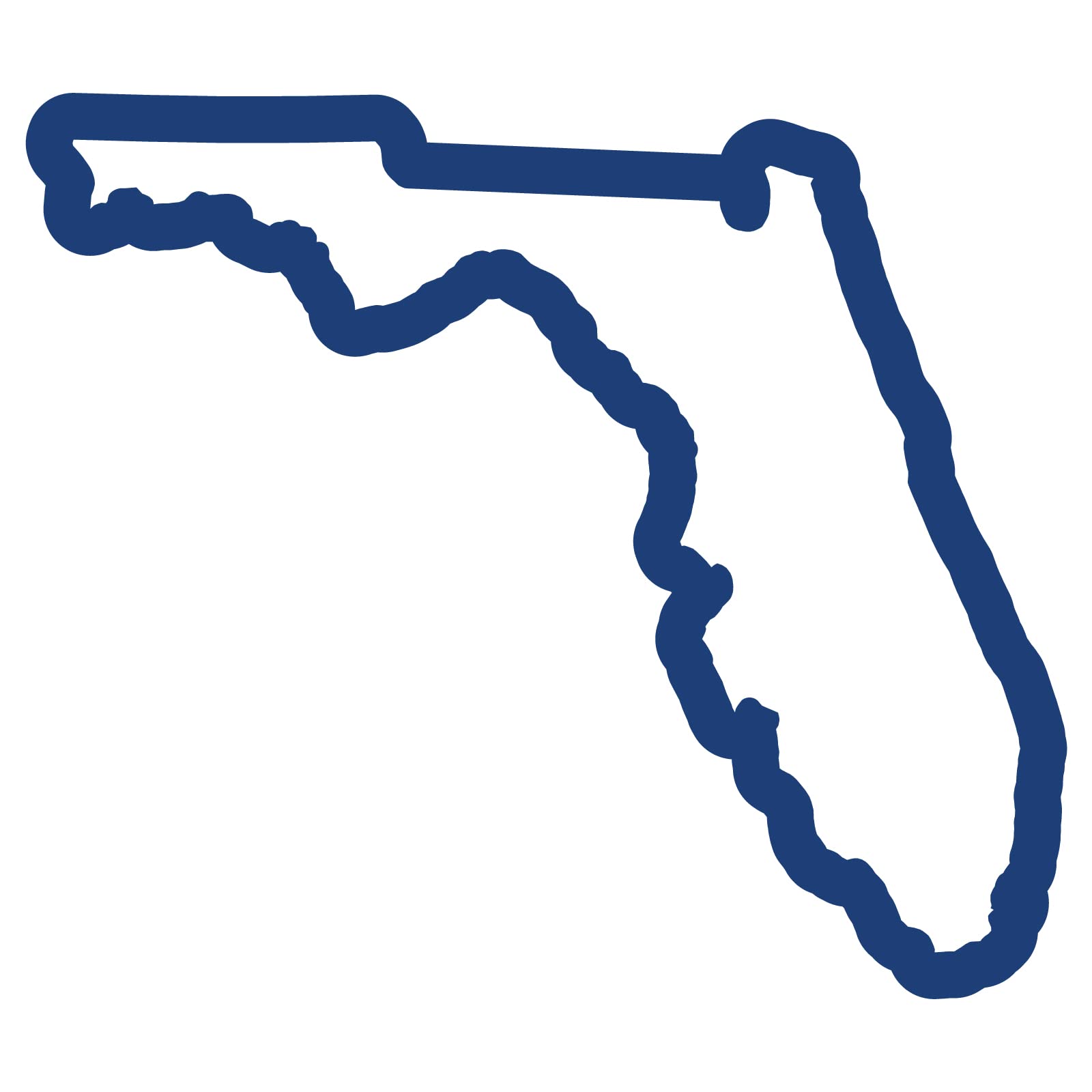 Florida State Outline Map