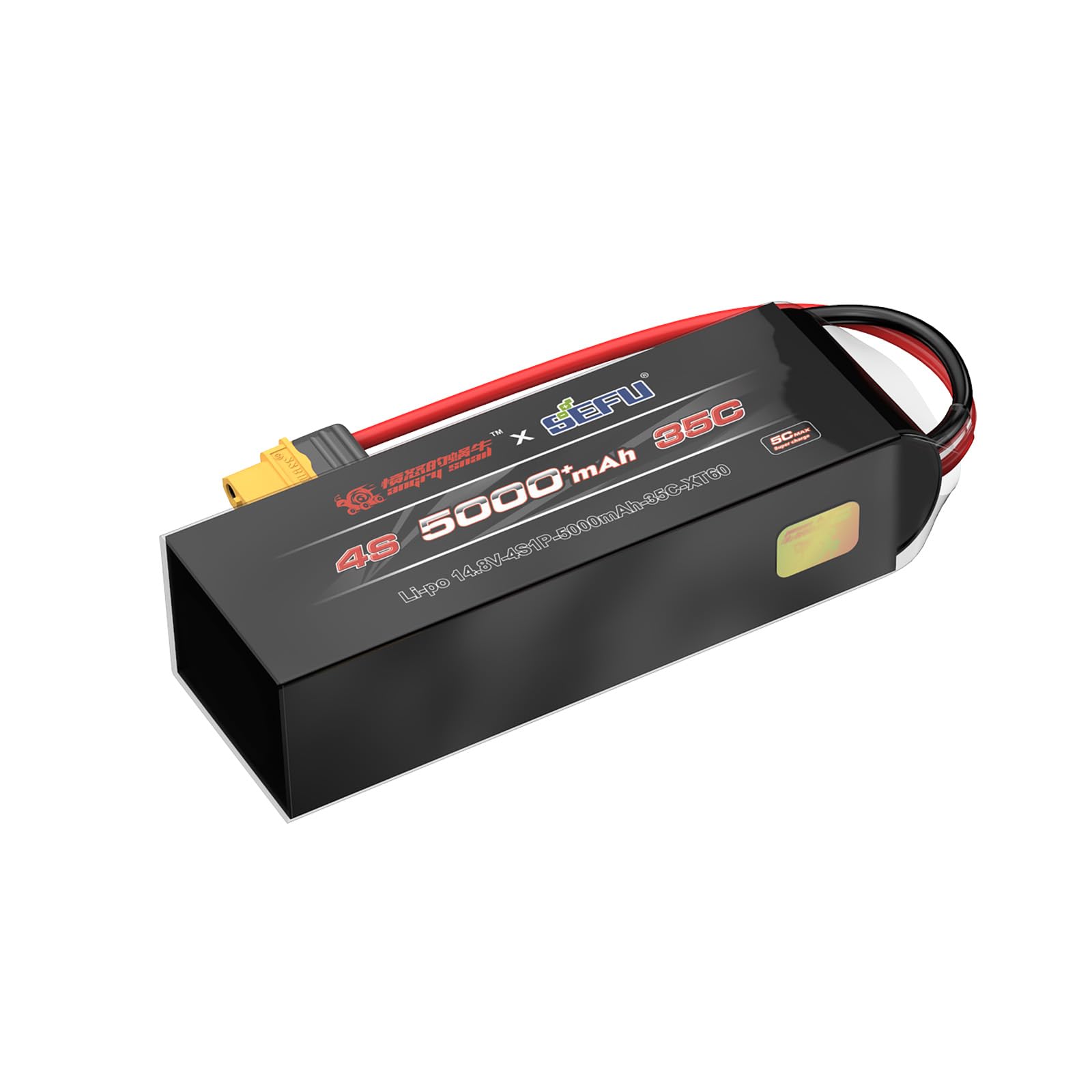 Amazon.com: MJX B4S50P Angry Snail RC Battery 4S 14.8V 5000 mAh 70C ...