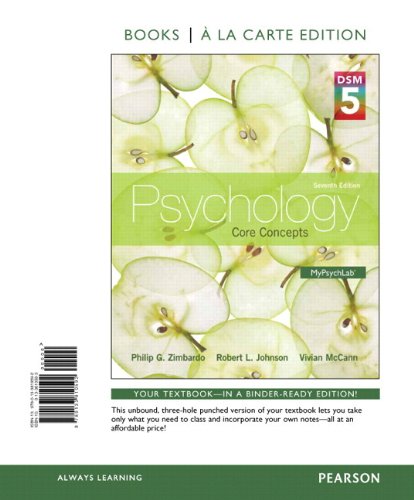 Amazon.com: Psychology: Core Concepts with DSM5 Update, Books a la ...