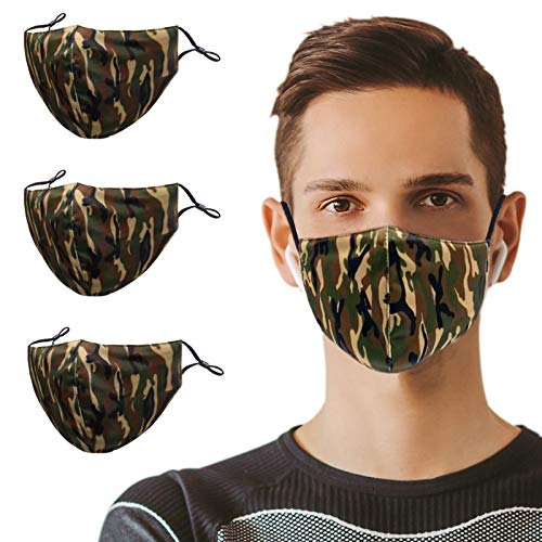 (51% OFF Deal) Camo Cloth Face Mask 3Pcs $9.80 - Mojosavings.com