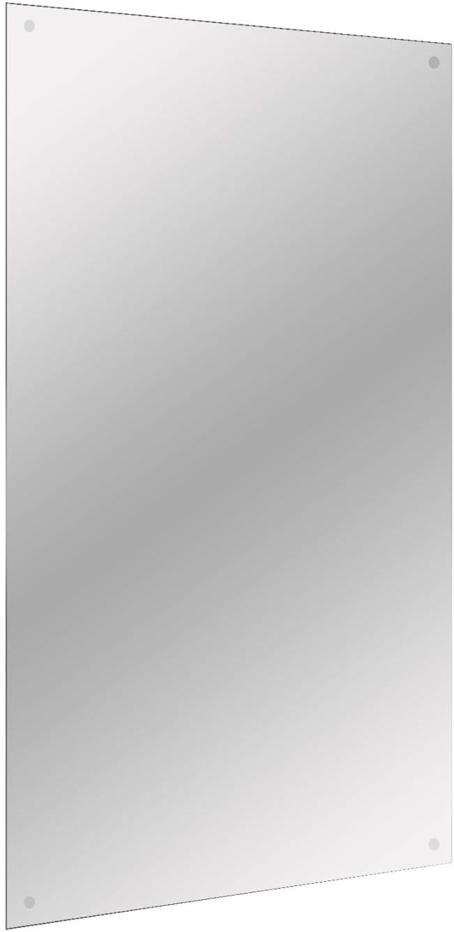 Maison & White Frameless Rectangle Mirror 450mm x 300mm | Hanging ...