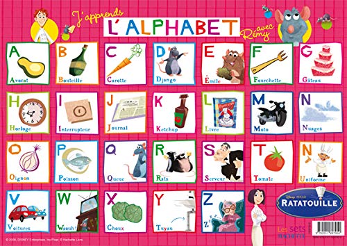 J'apprends l'alphabet avec Rémy: Set de table Ratatouille : Disney ...