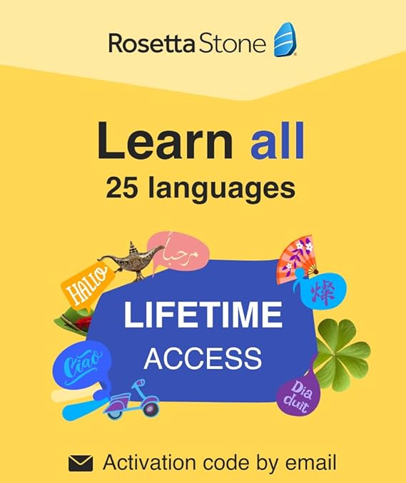 Amazon.com: Rosetta Stone Learn UNLIMITED Languages | Lifetime Access - Learn 24 Languages | PC ...