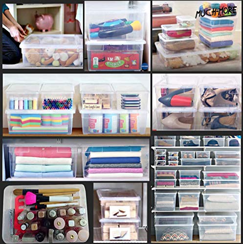 MUCH-MORE Multipurpose Plastic Storage Box Combo Containers Small Size ...