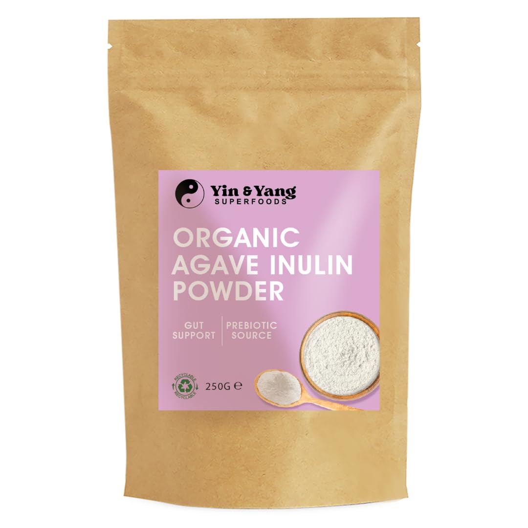 Organic Inulin Prebiotic Fibre Powder – 250g, by Yin & Yang Superfoods ...