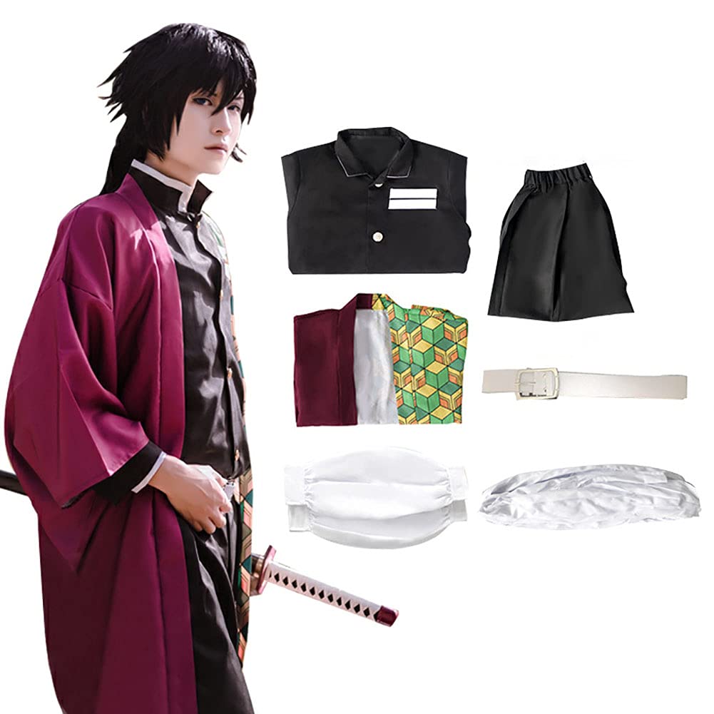 Buy Tanjiro Cosplay Costume Kochou Outfit Cosplay Kimono Outfit Uniform ...