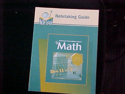 McDougal Littell Middle School Math, Course 3: Notetaking Guide ...