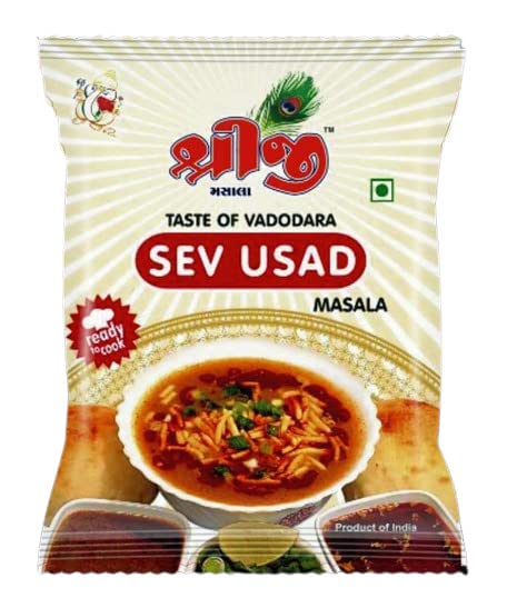 Shreeji Masala Sev Usad Masala 40 Gram Pack of 5 : Amazon.in: Grocery ...