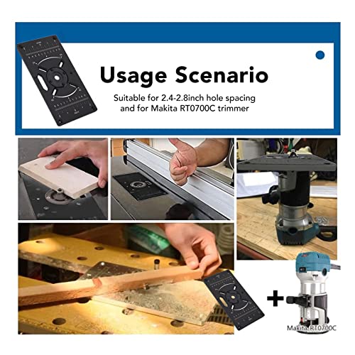 Nimomo Router Table Insert Plate Aluminum Router Plate, Router Base ...