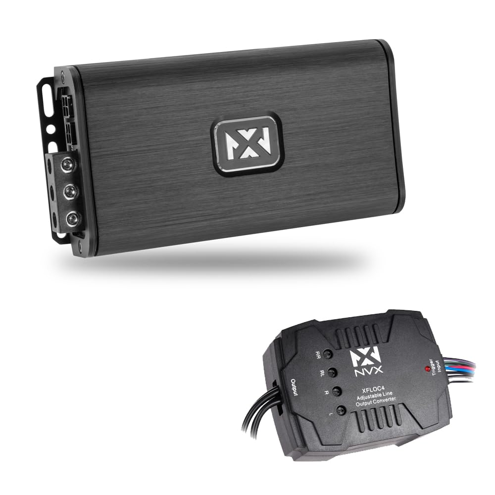 Car Amplifier NVX VADM4v2 4-Channel – 500W RMS, Marine Certified ...