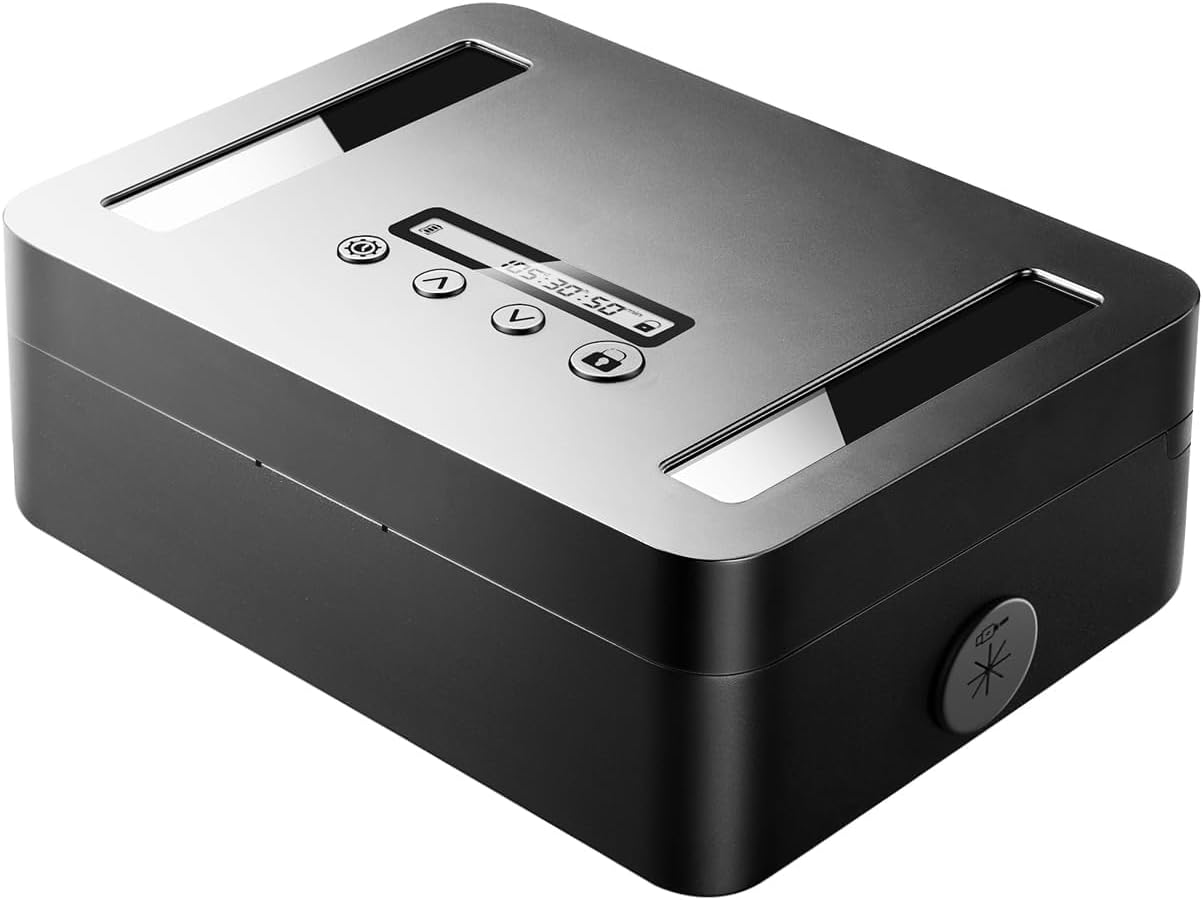 Amazon.com: Vaydeer Metal Time Lock Box, Phone Lock Box with Timer ...