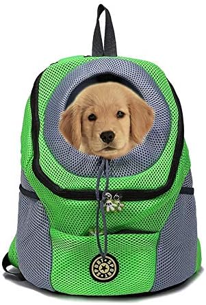 PUPSIE Pet Travel Dog Backpack Carrier, Head-Out Design, Breathable ...