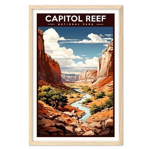 Amazon.com: Capitol Reef Poster, Capitol Reef National Park Poster ...