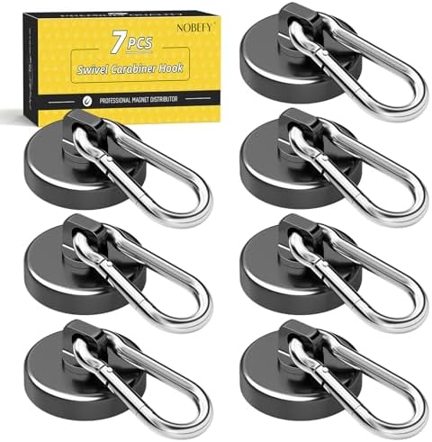 Amazon.com: MIKEDE Magnetic Hooks Heavy Duty, 200LBS+ Powerful Magnetic ...