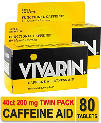 Vivarin Tablets Alertness Aid, 40 Count, Twin Pack | Amazon price ...
