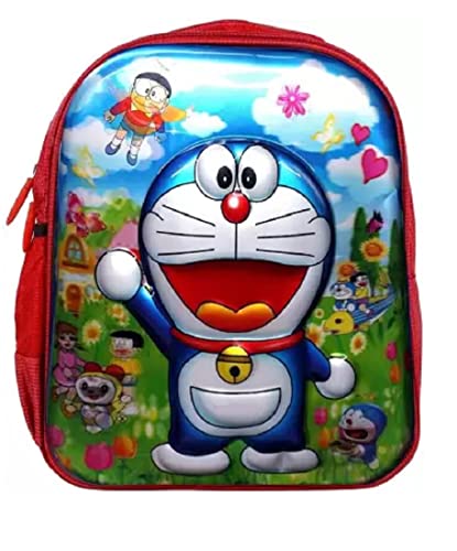 Doraemonn School Bag with Doremon Water Bottle // 3D Embossed Doremon ...