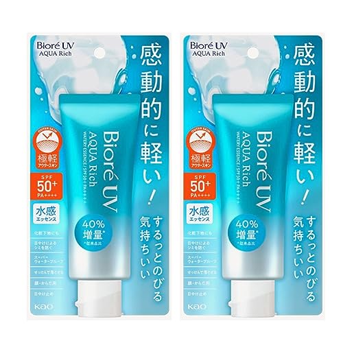 Biore UV Aqua Rich Sunscreen Water Essence SPF50+ PA++++ 2.36floz(70g ...