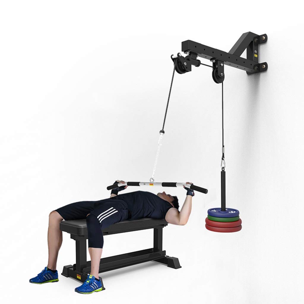 Buy Tricep Workout Machine Equipment Wall-Mounted Cable Pulley System ...