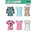 New Look Sewing Pattern 6808: Misses Tops, Size A, Cotton, White, A (8 ...