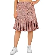 Womens Skorts Modest Knee Length Skirts Athletic Midi Active Running ...