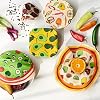 Amazon.com: Buzzee Beeswax Reusable Food Wrap, Round 5 Pack Bundle ...