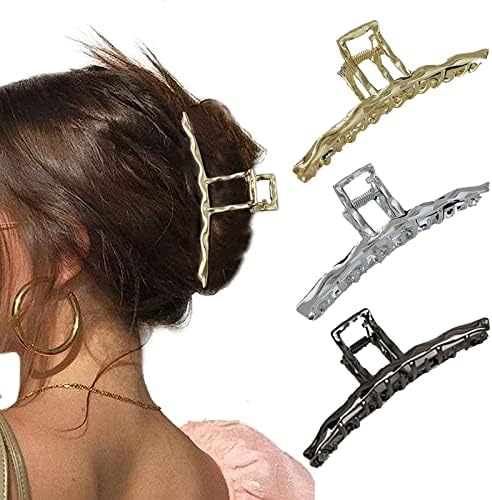 Amazon.com : French Concord Curved Hair Clips - 4Pcs Acrylic Hair Claw ...