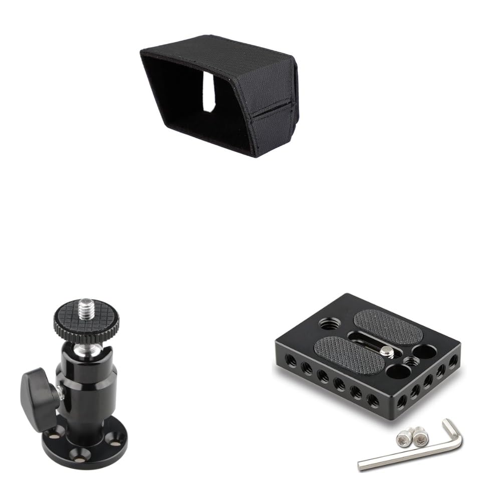 Amazon.com : CAMVATE Camera LCD Screen Hood Sun Shield + Camera ...