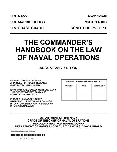 Amazon.com: The Commander’s Handbook on the Law of Naval Operations ...