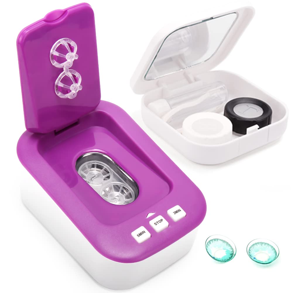 Buy Contact Lens Cleaner Machine,Mini Portable Ultrasonic Contact Lens ...