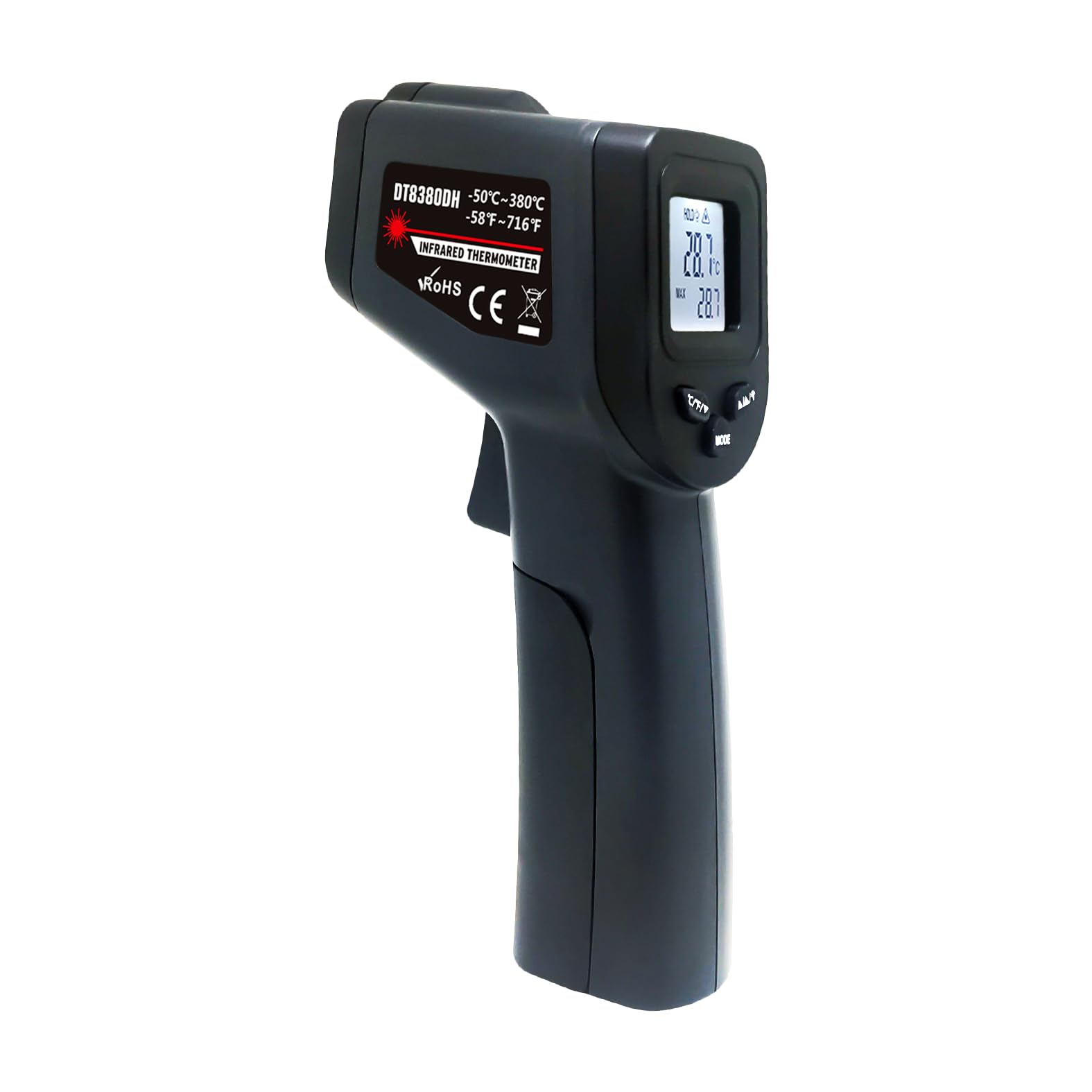 Non Contact Industrial Infrared Digital Thermometer Gun -50~550C ...