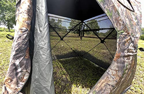 Snapklik.com : Portable 2-3 Person 270 Degree See Through Hunting Blind ...