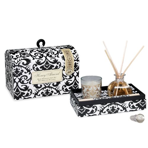 Amazon.com : Michel Design Works Honey Almond Mini Diffuser And Candle ...