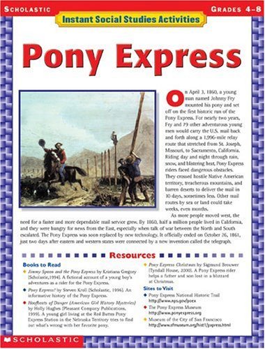 Buy Instant Social Studies Activities: Pony Express Book Online at Low ...