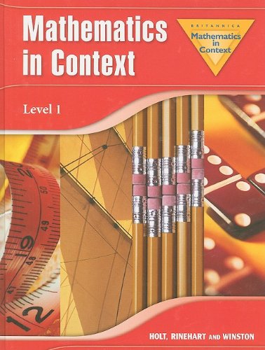 Math in Context, Grade 6 Level 1: Holt Math in Context : Encycbrita ...