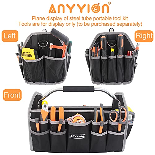 Snapklik.com : 16.5in Tool Bag, Electrician Tool Bag, Open Top Tool ...