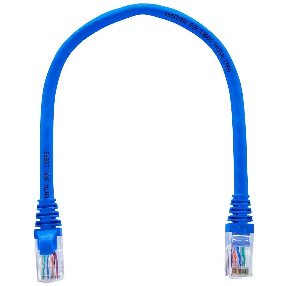 Cabo de Rede 30 Centímetros Patch Cord Cat6 100% Cobre Furukawa Sohoplus 30cm (Blue) : Amazon ...