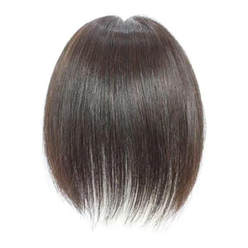 Peluca de cabello humano mono Topper de 10.2in con clip de partición ...