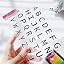 Amazon.com: Capital 26 Alphabet Clear Stamps Silicone Stamp Cards with ...
