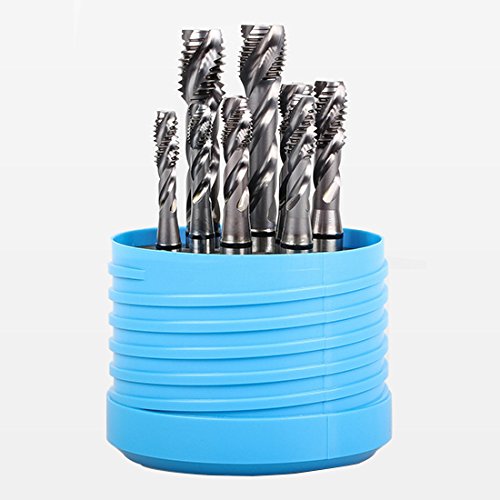 YG1 3 FL Spiral Combo Tap Set HSS-Ex TiCN Coated - 1/4, 5/16, 3/8, 1/2 ...