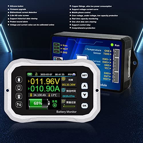 Amazon.com: Smart Battery Monitor, High Low Voltage Programmable 0V ...