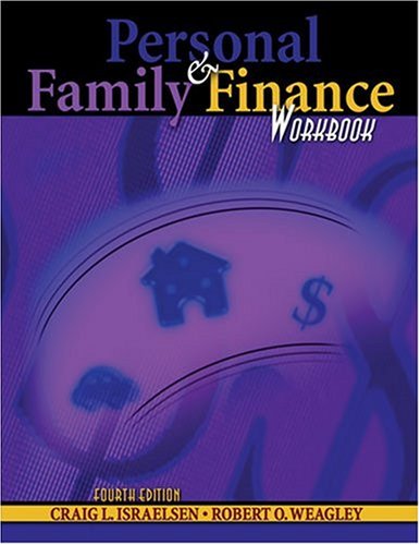 PERSONAL AND FAMILY FINANCE WORKBOOK: Craig L Israelsen, Robert O ...