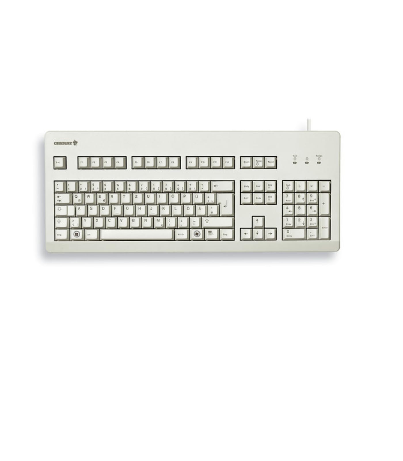 CHERRY G80-3000, Wired Mechanical Keyboard, German Layout (QWERTZ ...