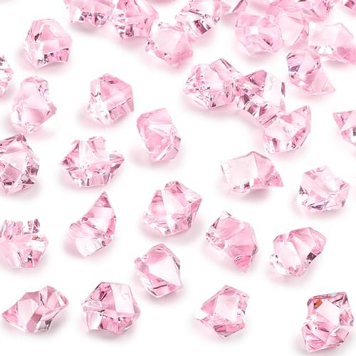 Amazon.com: DomeStar 220PCS Bright Pink Vase Fillers, Acrylic Fake ...