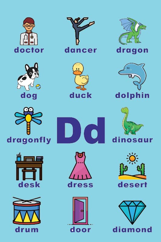 D Words For Kids 30 Words Starting With Letter Dd | Letter D Words For
