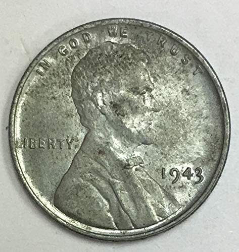 1943 P Lincoln Wheat Steel Penny Average Circulated Good to Fine at ...