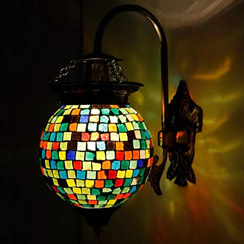 earthenmetal Ball Shaped Glass Wall lamp for Living & Home Decoration ...
