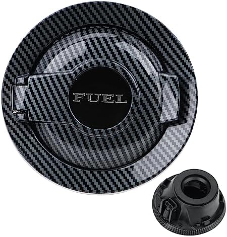 Amazon.com: 68250120AA Fuel Filler Door Cap Carbon Fibre Gas Cover Cap ...