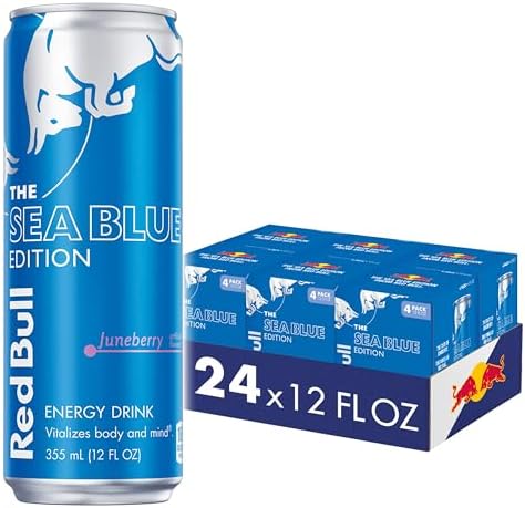 Amazon.com: Red Bull Sea Blue Edition Energy Drink, Juneberry, with ...